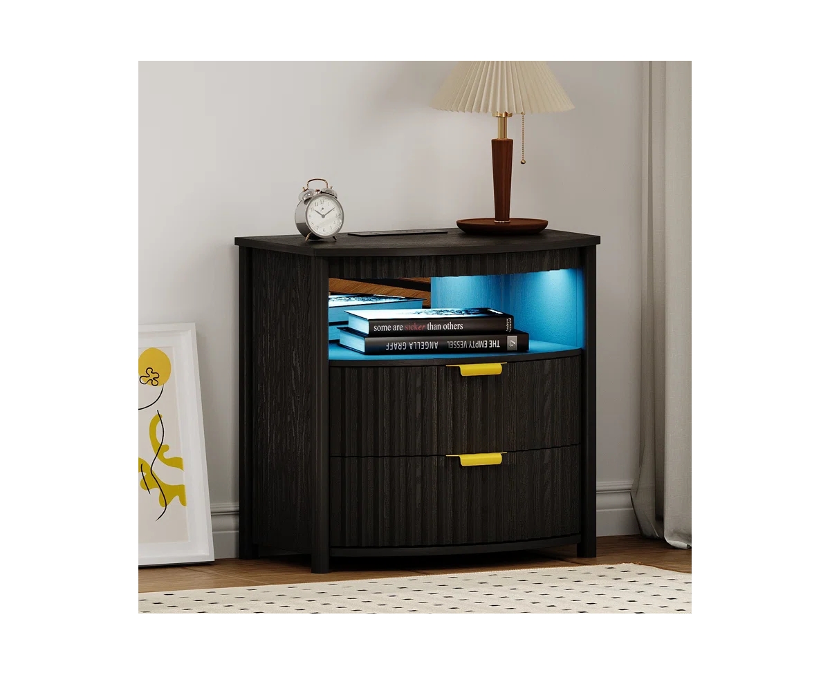 Click here for Vlsrka Modern Nightstand With Human Sensor Light... prices