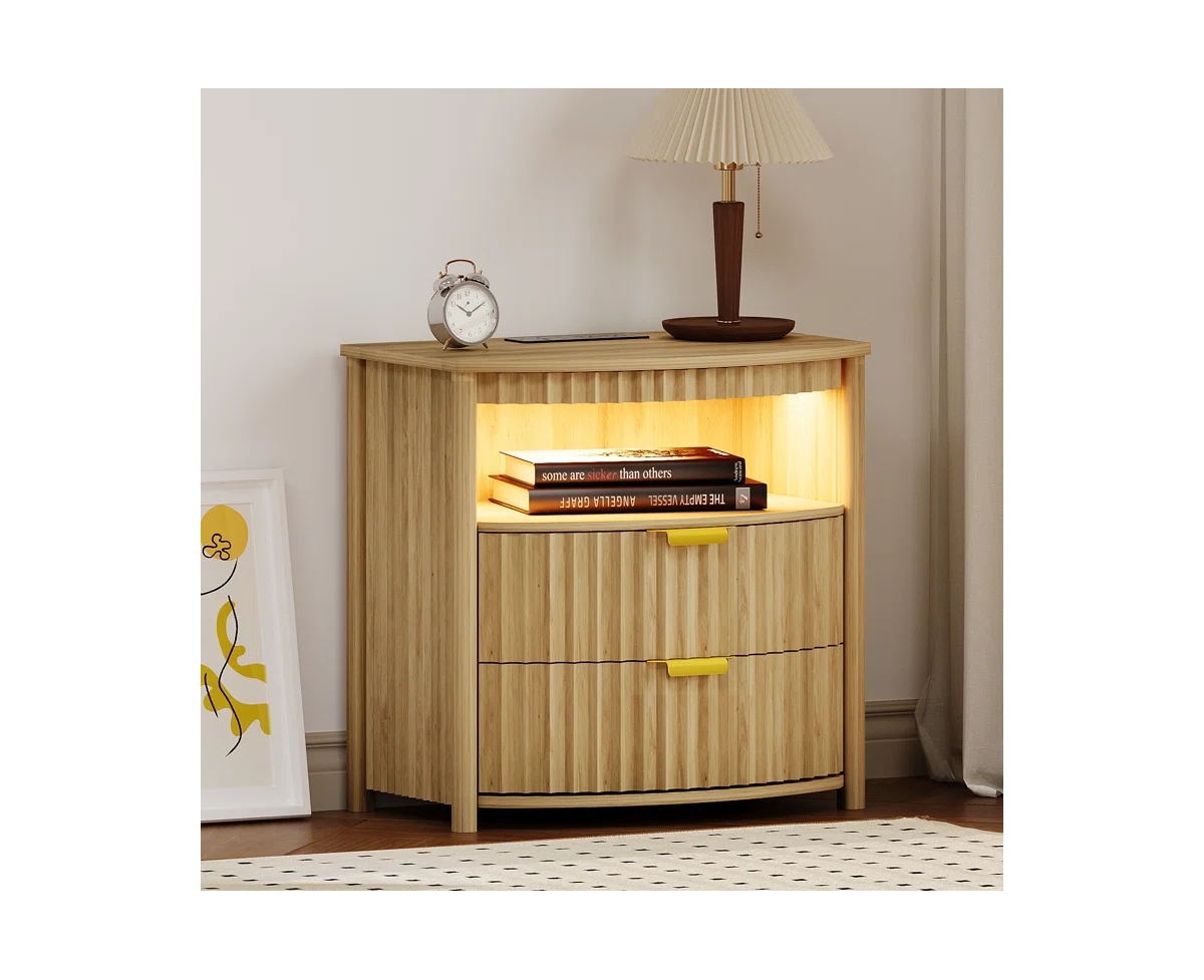 Click here for Vlsrka Modern Nightstand With Human Sensor Light... prices