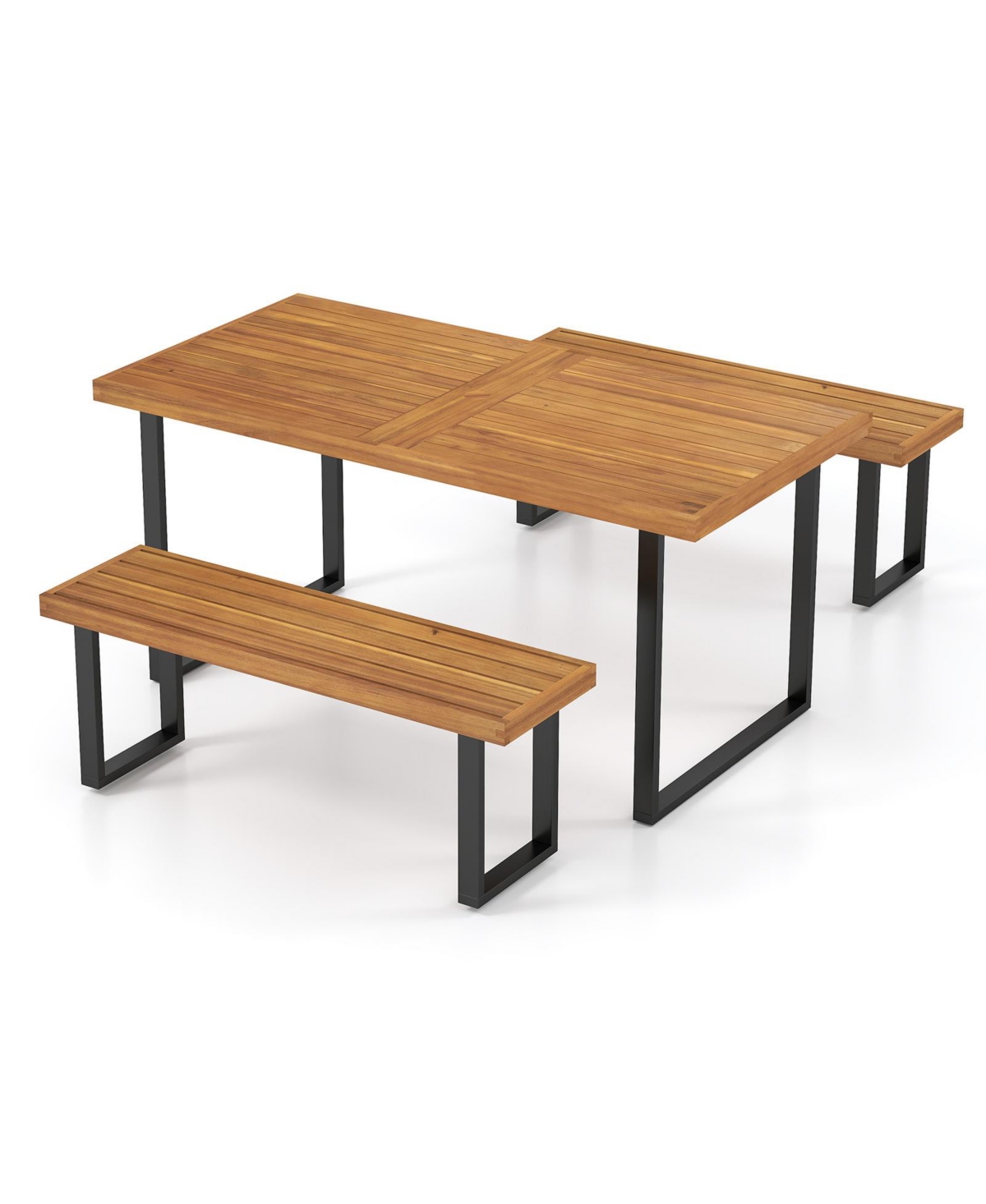 Click here for Slickblue Outdoor Dining Table Set 3 Piece with Ba... prices