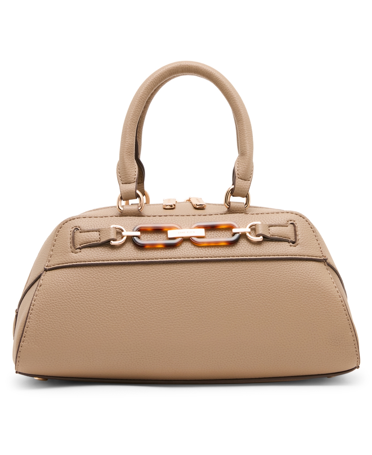 Click here for Anne Klein Tortoise Small Satchel Handbag - Beige prices