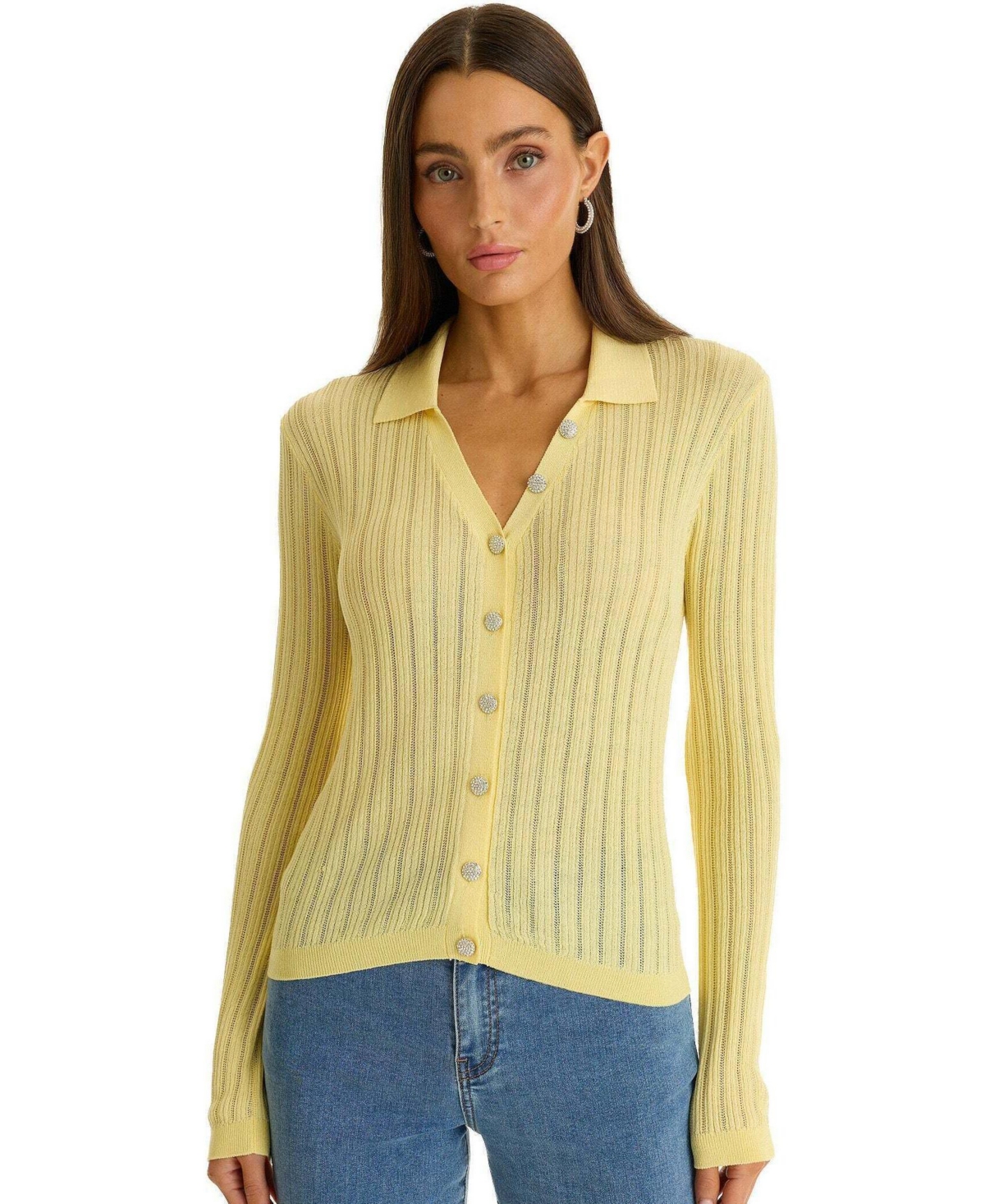 Click here for The Noli Shop Womens Karolina Polo Shirt - Sunshin... prices