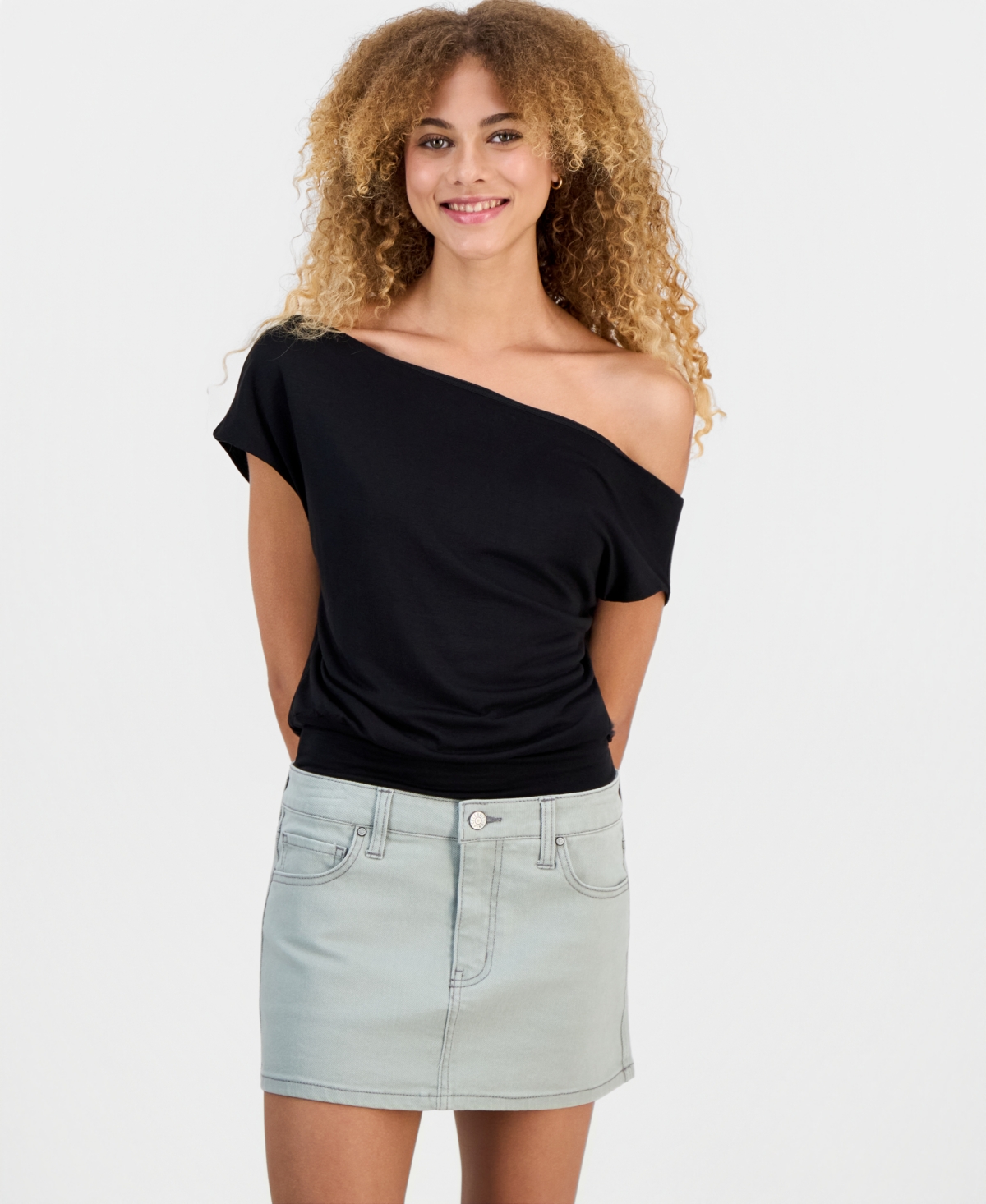 Click here for Madden Girl Juniors Off-The-Shoulder Dolman-Sleeve... prices