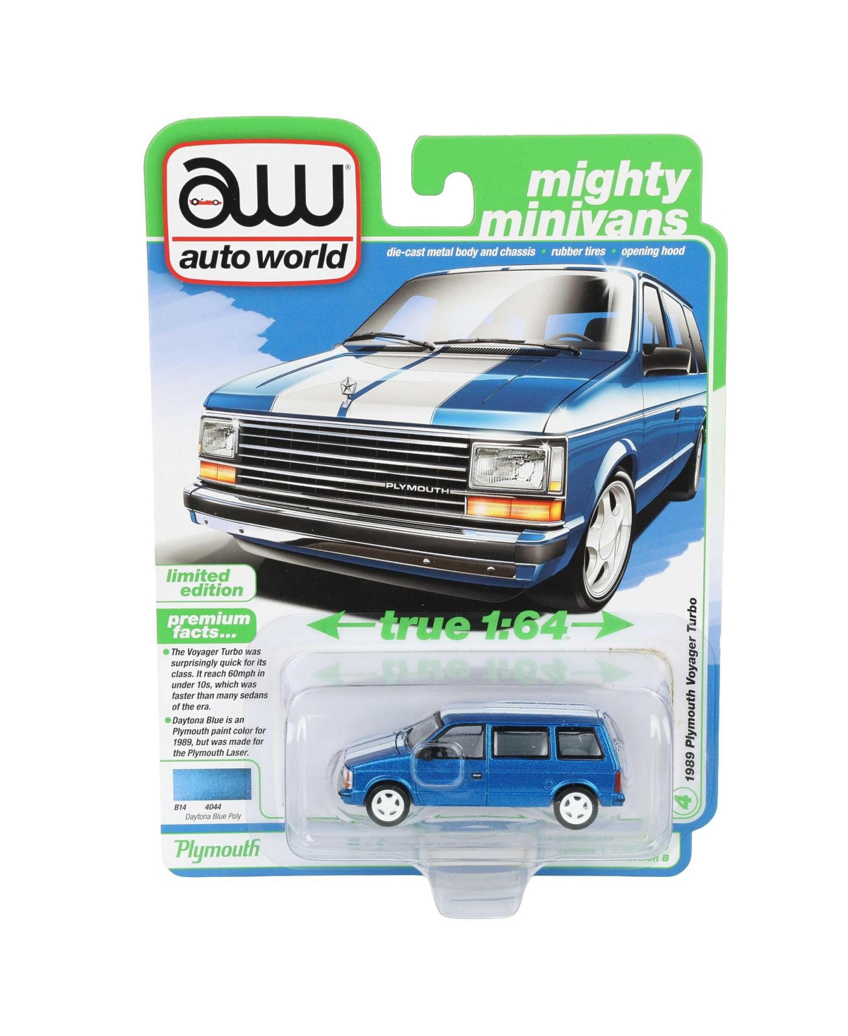 Click here for Auto World 1/64 1989 Plymouth Voyager Turbo Replic... prices