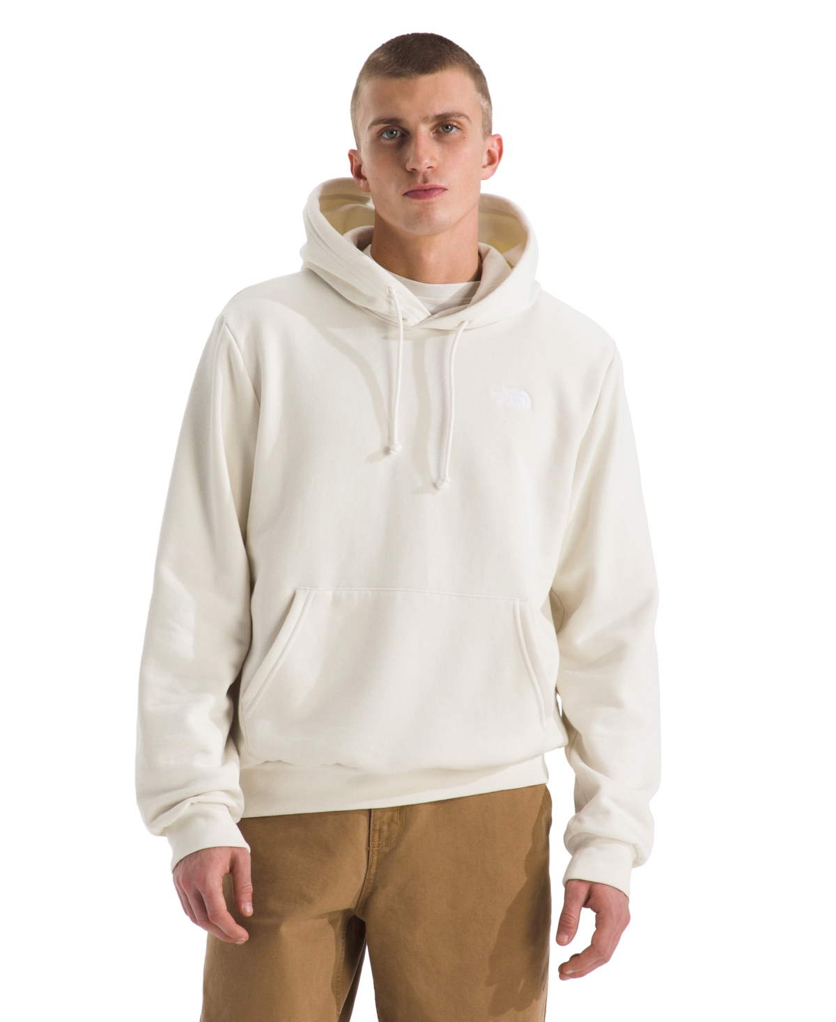 The North Face Mens Evolution Simple Dome Regular-Fit Hoodie - White Dune