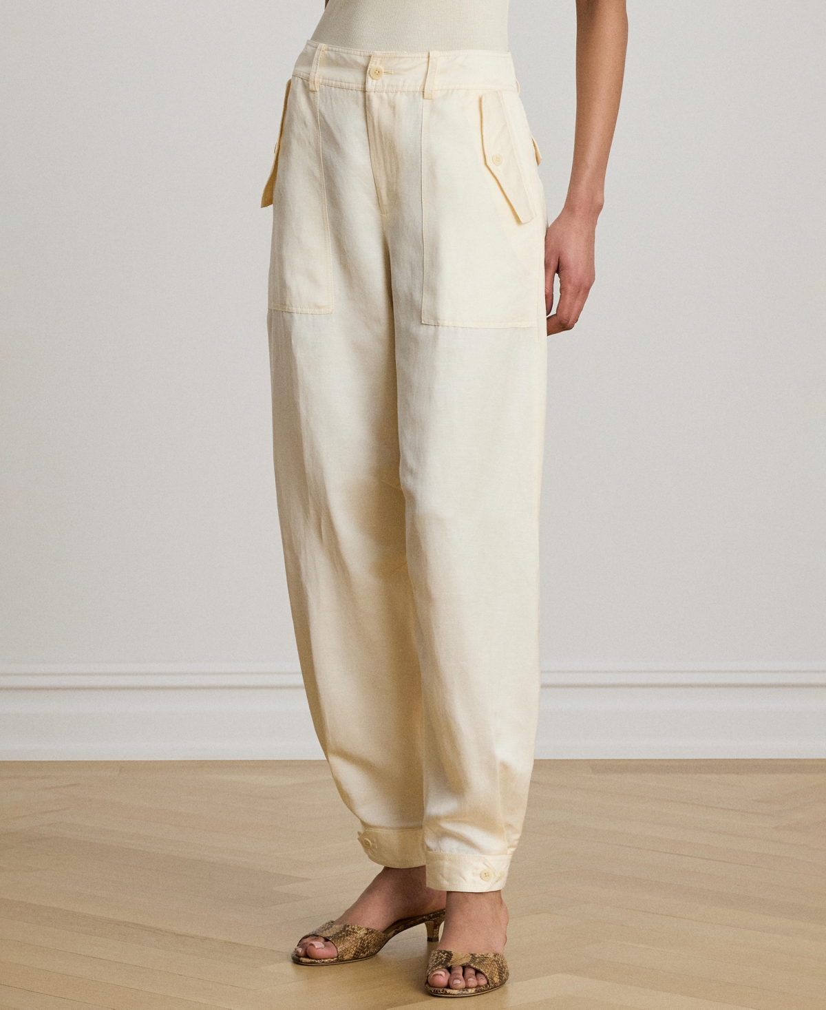 Click here for Lauren Ralph Lauren Womens Shantung Barrel Cargo P... prices