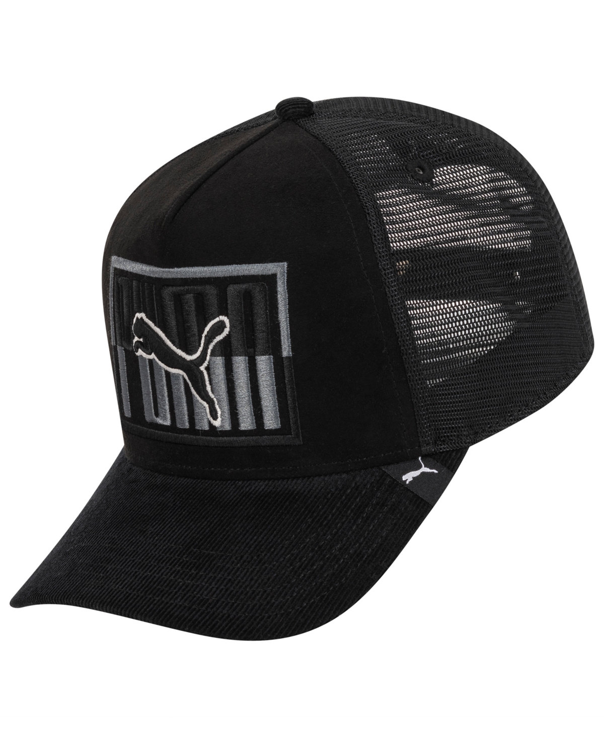 Click here for Puma Mens Colorblock Snapback Trucker Cap - Black prices