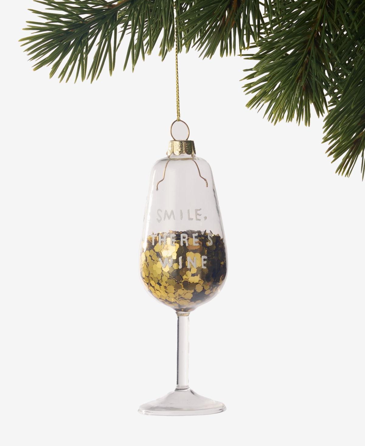 Click here for Holiday Lane Foodie Collection Sequin Wine Glass O... prices