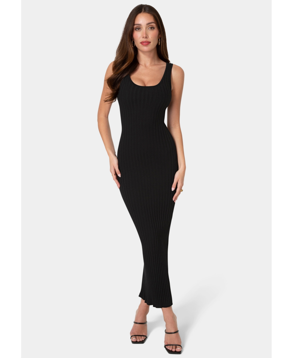 Click here for Bebe Womens Crochet U-Neck Maxi Dress - Black prices