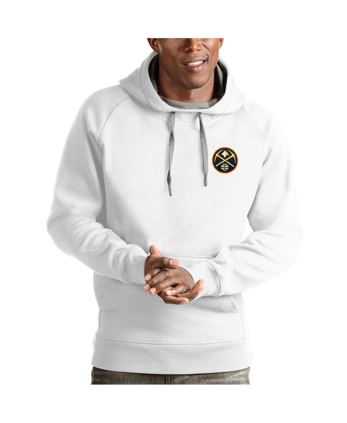 Click here for Antigua Mens White Denver Nuggets Victory Pullover... prices