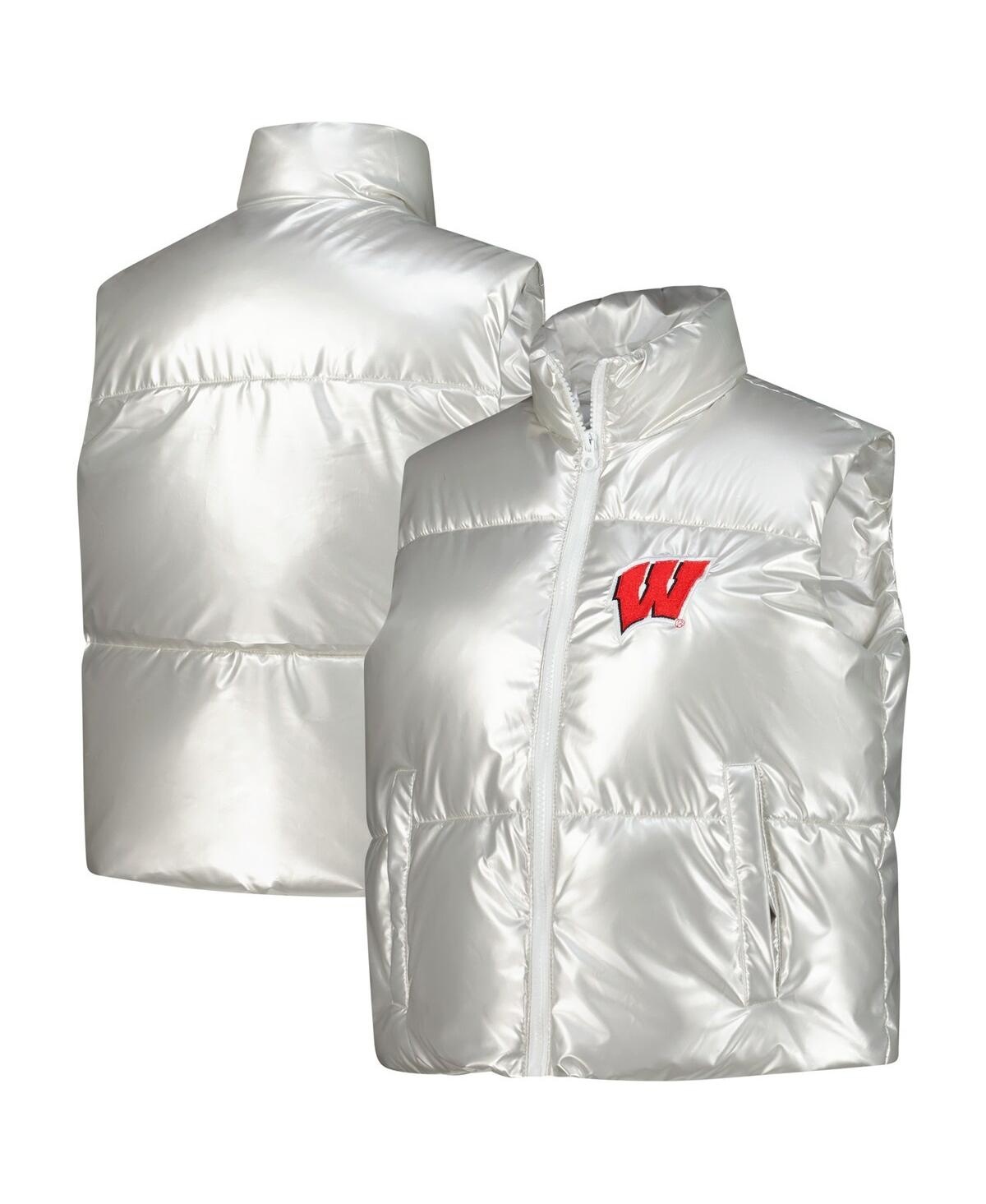 Click here for ZooZatz Womens Silver Wisconsin Badgers Metallic C... prices