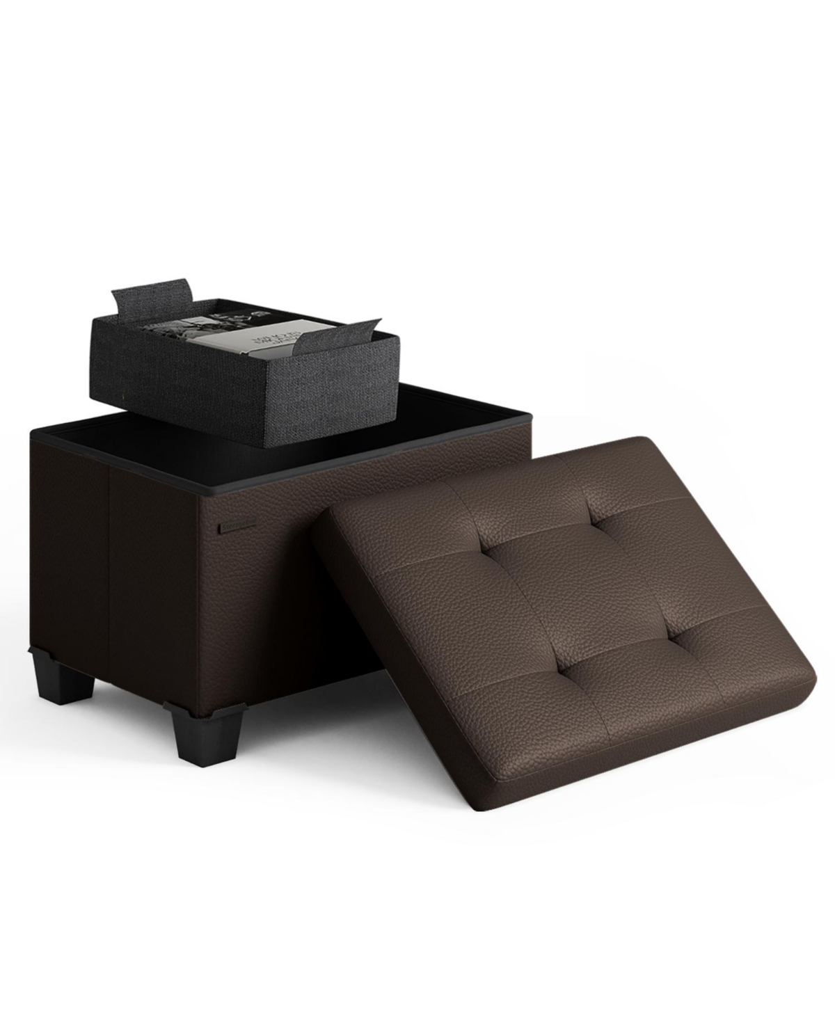 Click here for Nestl 16 Inch Ottoman Storage Bench with Storage B... prices