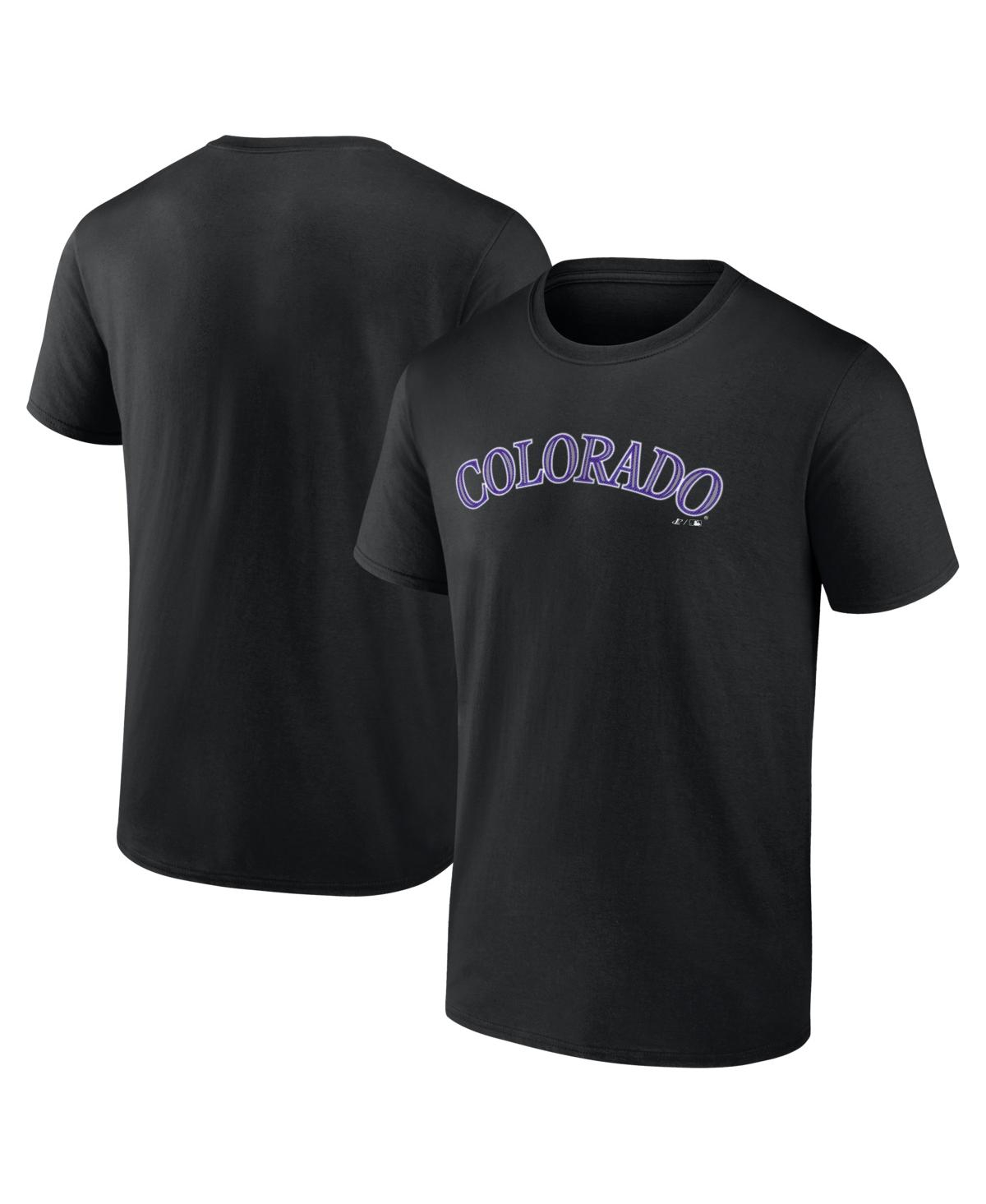 Click here for Logo Athletic Mens Black Colorado Rockies Wordmark... prices