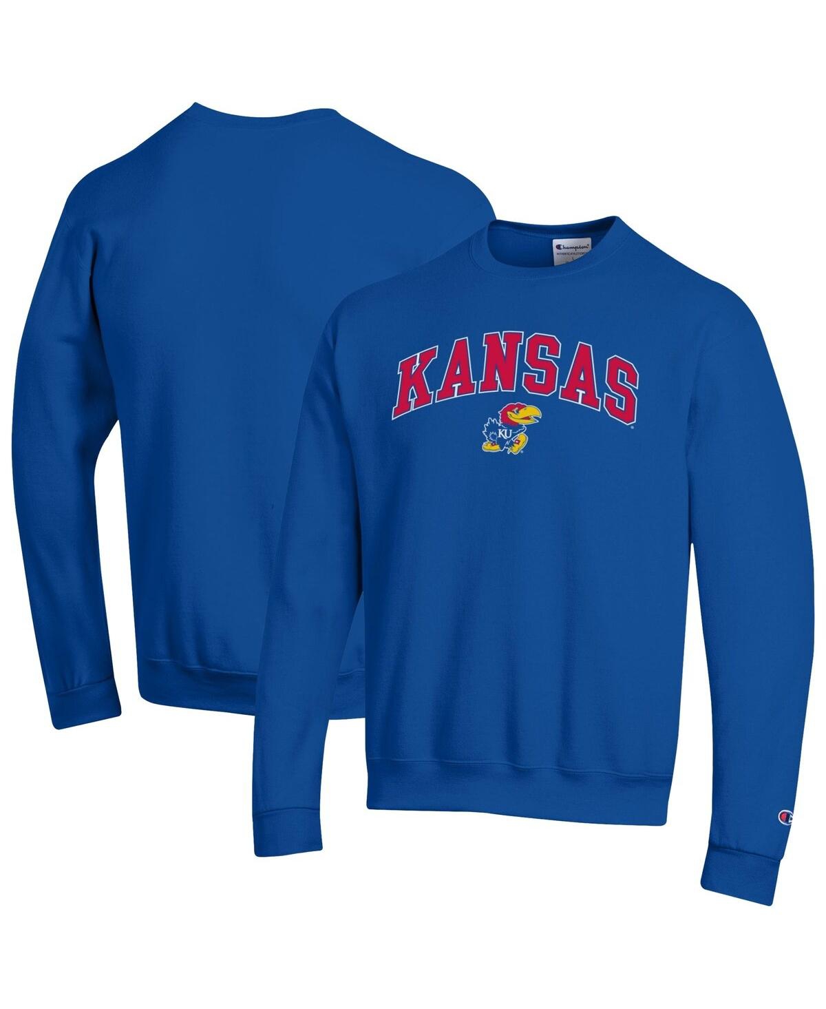 Click here for Champion Mens Royal Kansas Jayhawks Arch Over Logo... prices
