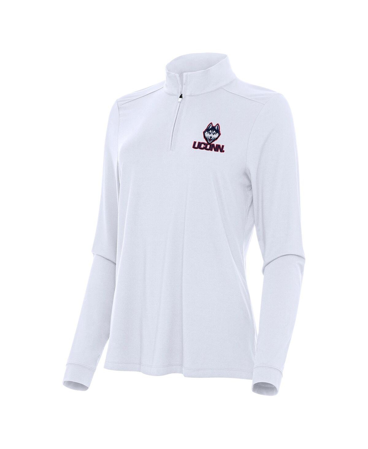 Click here for Antigua Womens White UConn Huskies Intent Quarter-... prices