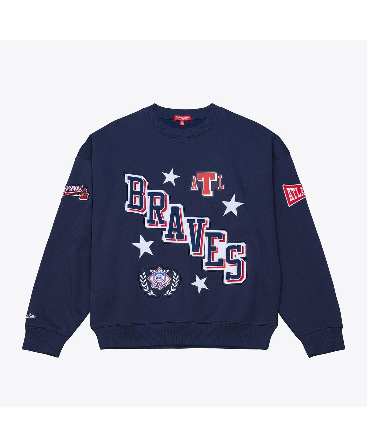 Click here for Mitchell & Ness Womens Navy Atlanta Braves Pep Ral... prices