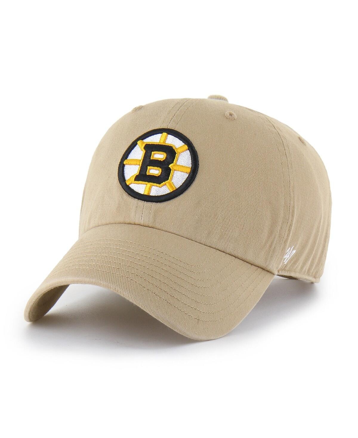 Click here for 47 Brand Mens Khaki Boston Bruins Logo Clean Up Ad... prices