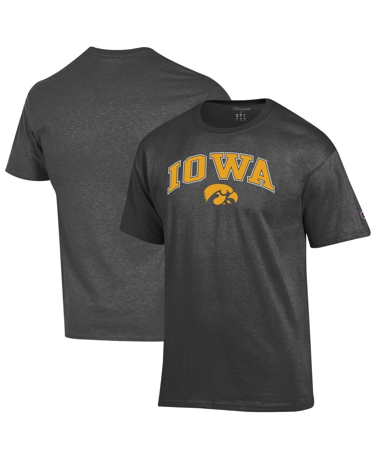 Click here for Champion Mens Charcoal Iowa Hawkeyes Arch Over Log... prices