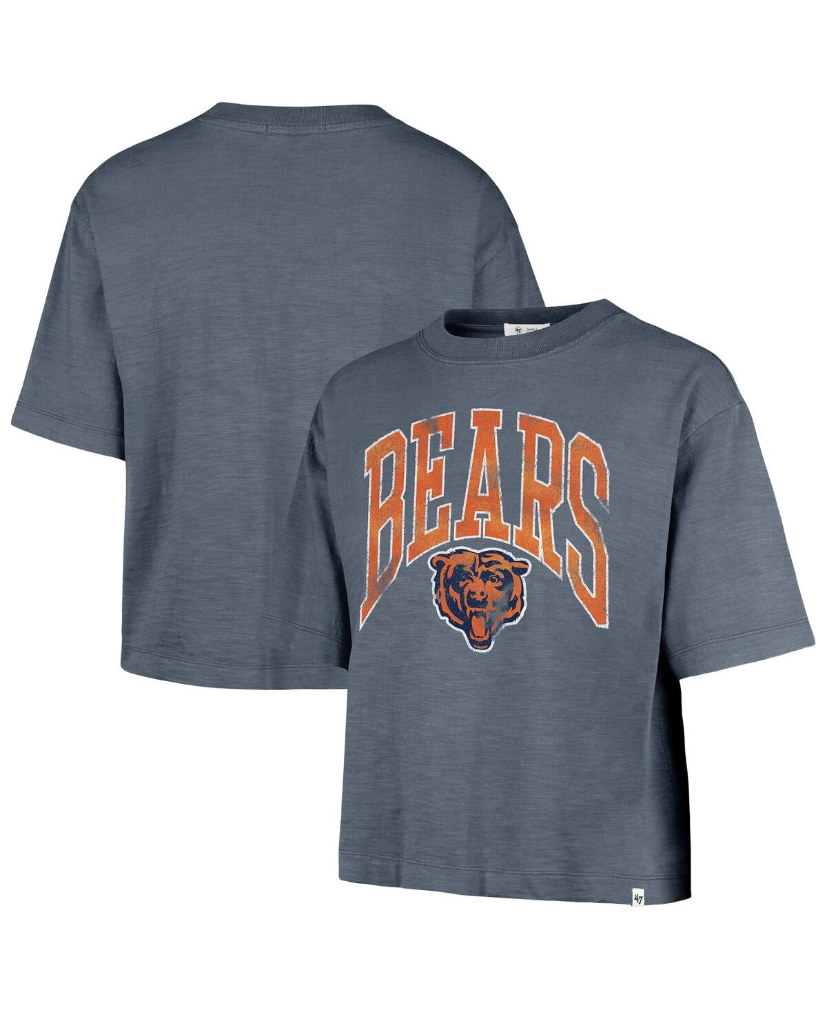 Click here for 47 Brand Womens Navy Chicago Bears Cropped Mindi S... prices