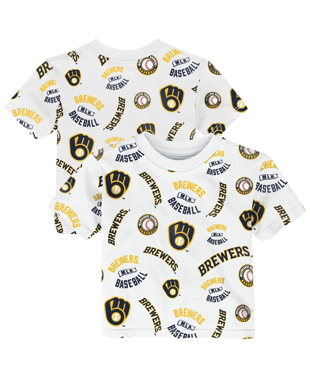 Click here for Outerstuff Toddler White Milwaukee Brewers Run Dow... prices