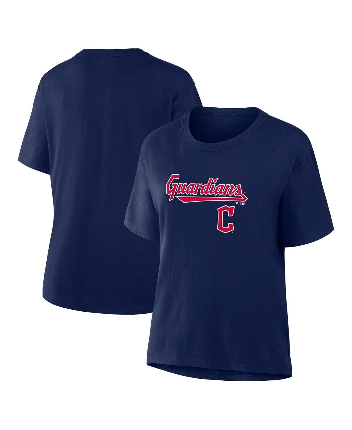 Click here for Fanatics Womens Navy Cleveland Guardians Lockup Le... prices