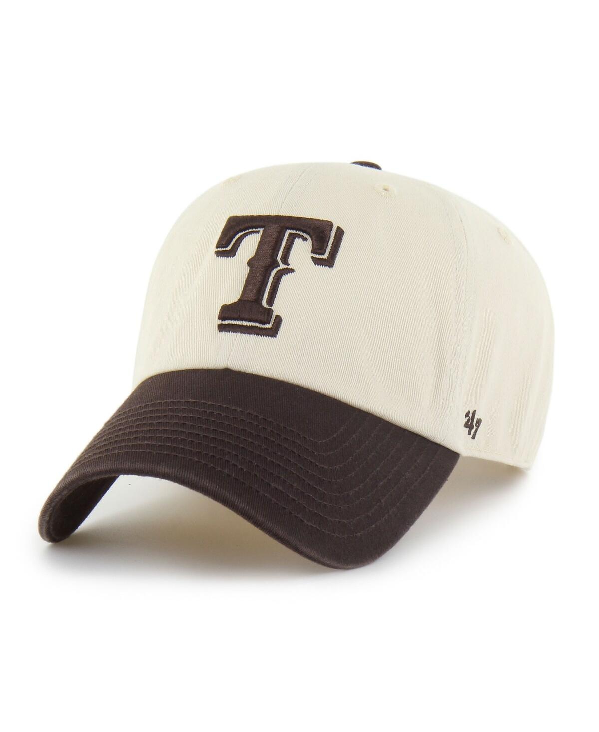 Click here for 47 Brand Mens Natural/Brown Texas Rangers Two-Tone... prices