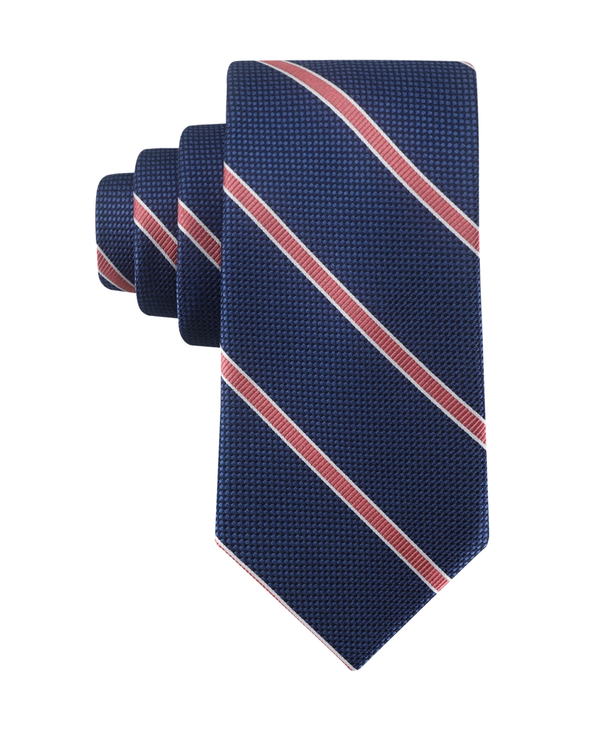 Click here for Tommy Hilfiger Mens Camby Stripe Classic Tie - Nav... prices