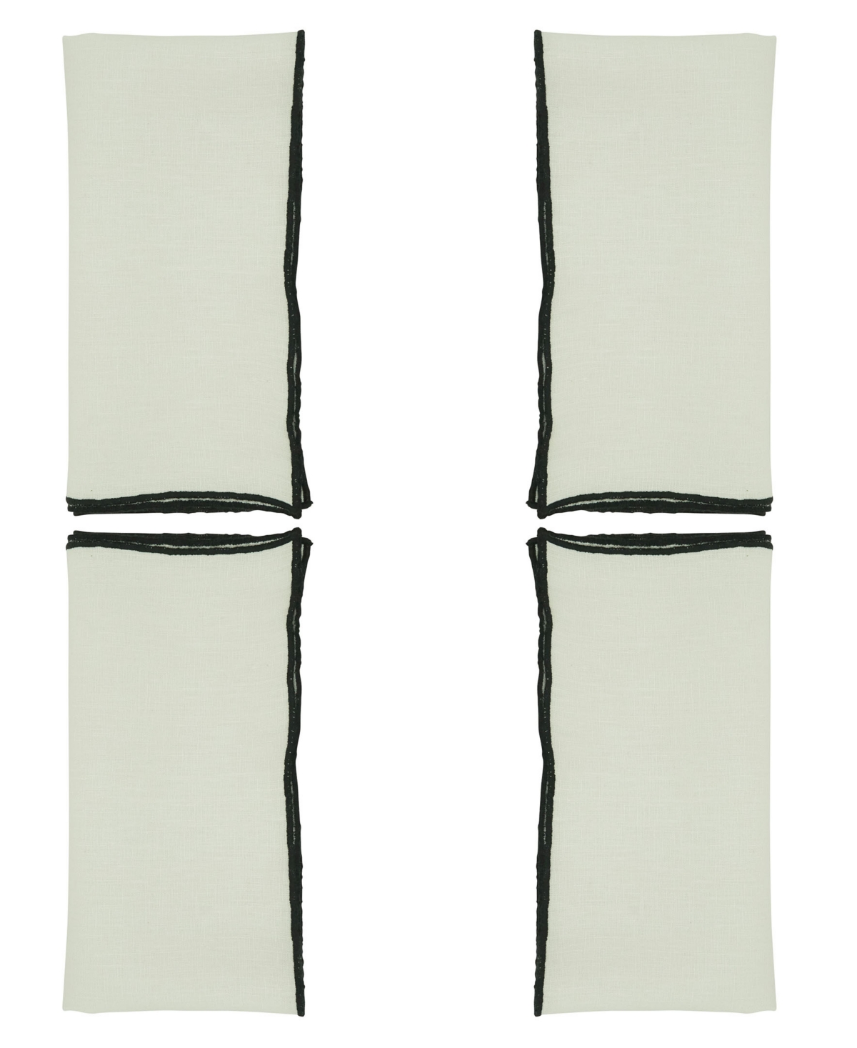 Click here for Saro Lifestyle Stonewashed Stitch Border Table Nap... prices