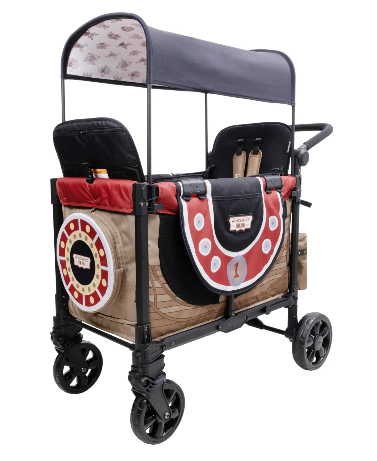 Click here for WonderFold Wagon One-Piece Sunny Double Stroller W... prices