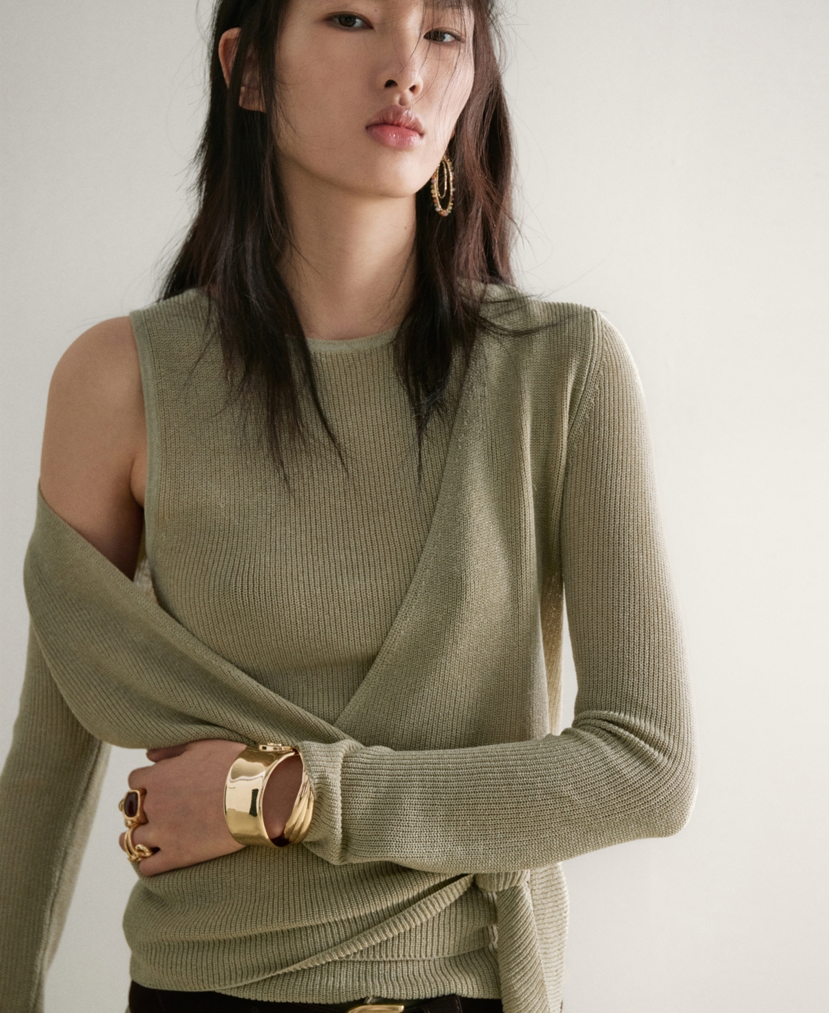 Click here for Mango Womens Bow Knitted Cardigan - Aqua Green prices