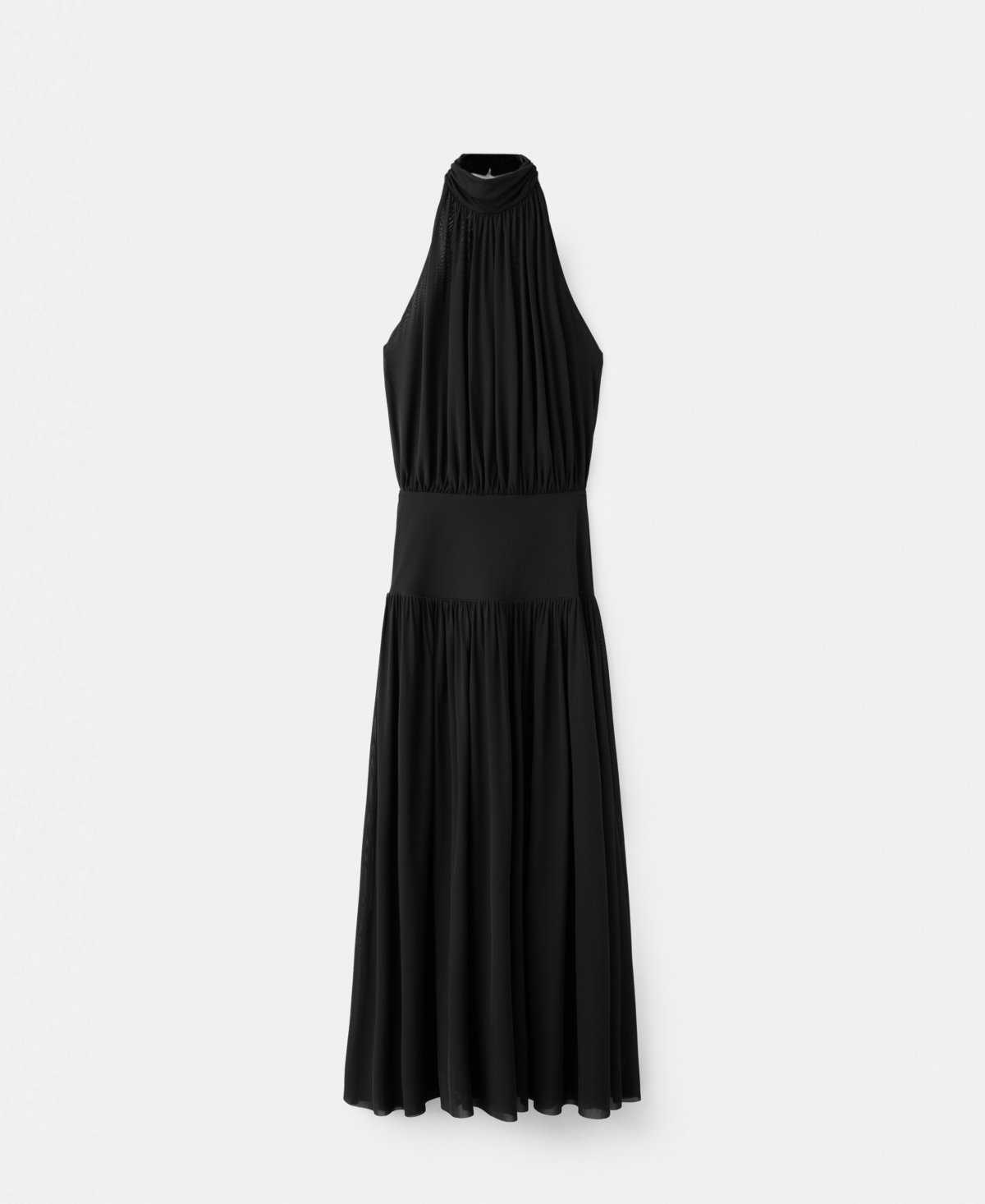 Click here for Mango Womens Ruched Fitted-Waist Dress - Black prices