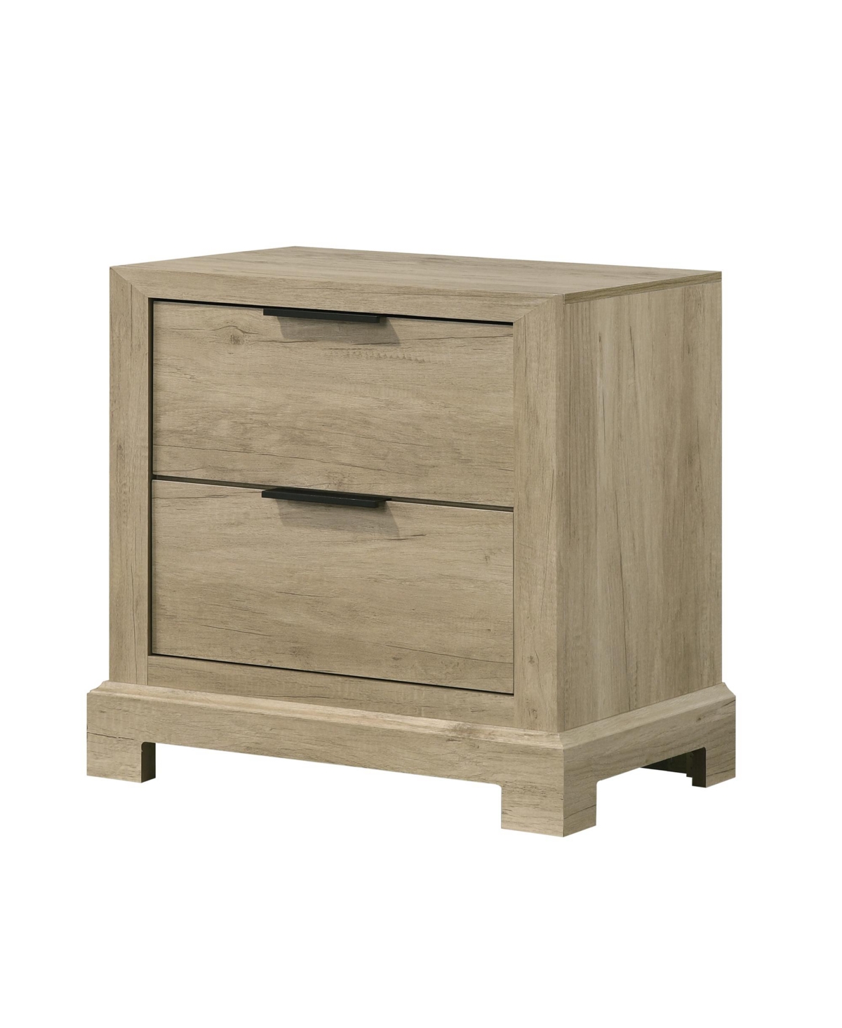 Click here for Kings Brand Furniture Modern Rustic Oak Nightstand... prices