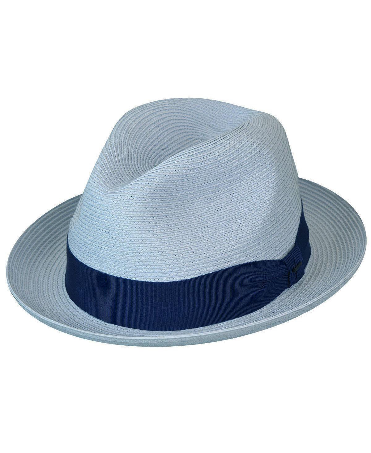 Click here for Bailey 1922 Mens Craig Braided Fedora - Sky blue prices
