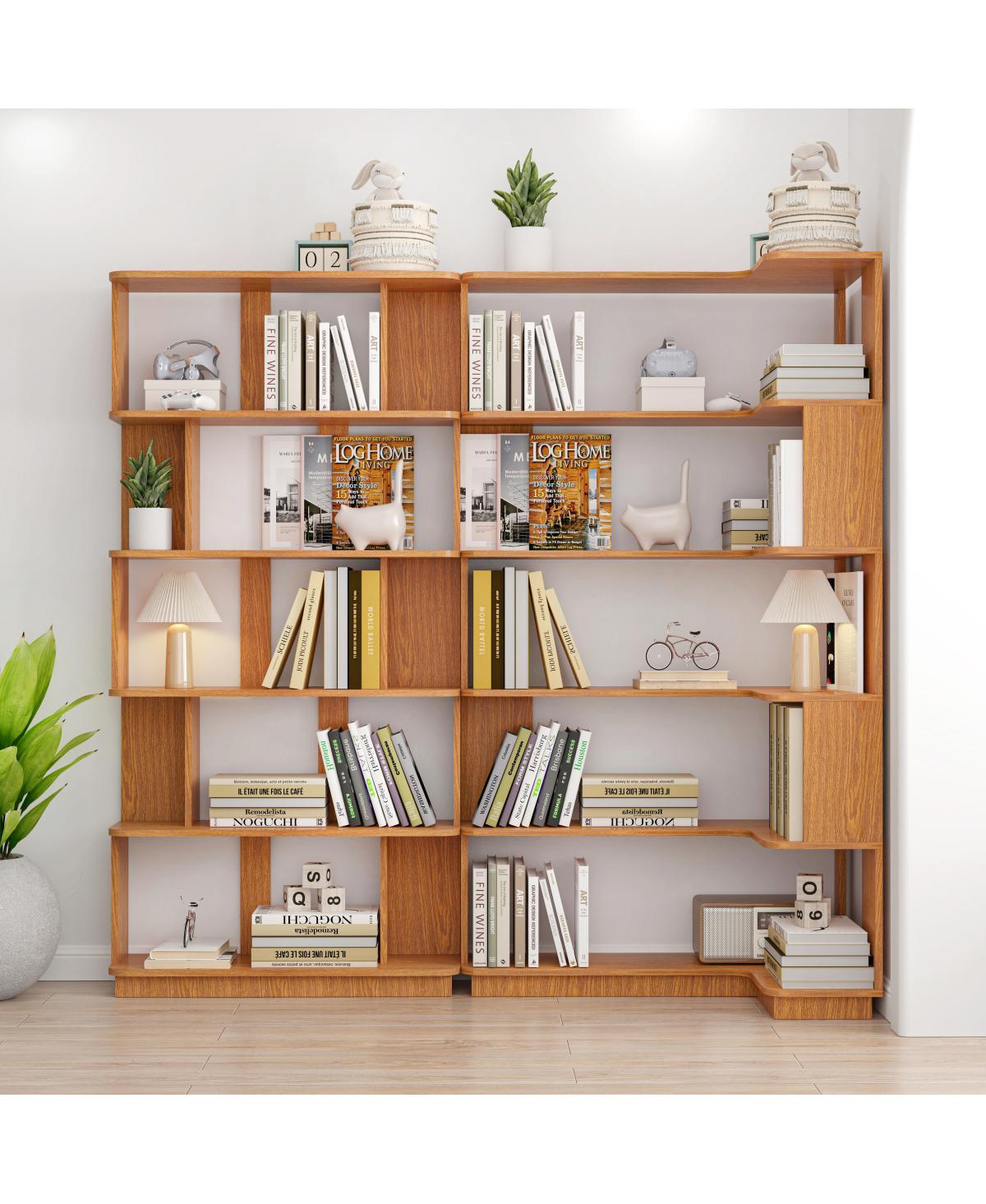 Click here for Streamdale Furniture Space-Saving Corner Bookshelf... prices