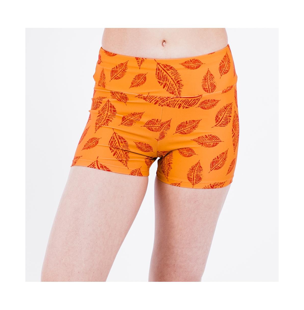 Click here for Calypsa Plus Size Swim Shorts - Sandstone leaf pri... prices