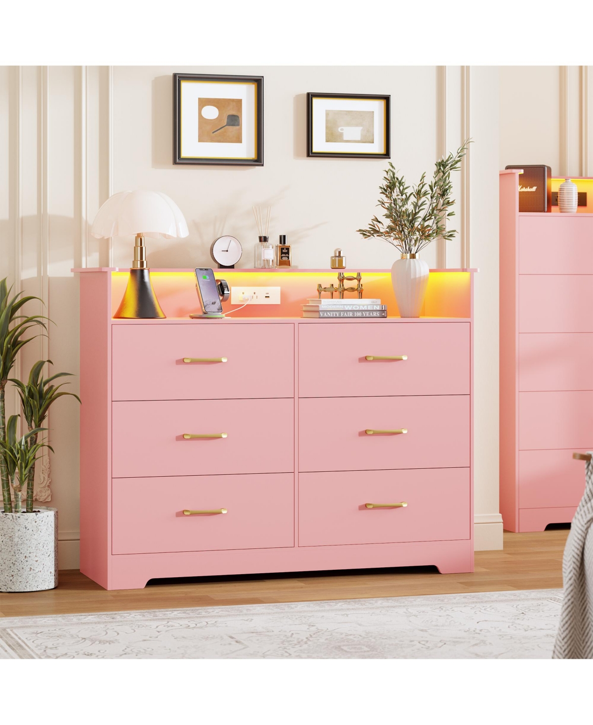 Click here for gaomon 6-Drawer Wooden Dresser  Modern Closet Stor... prices