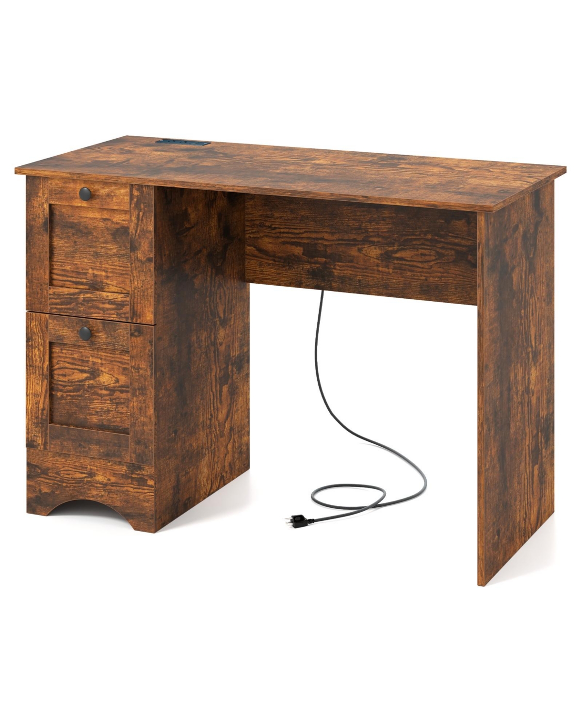 Click here for Slickblue Modern Wooden Computer Desk with 2 Drawe... prices