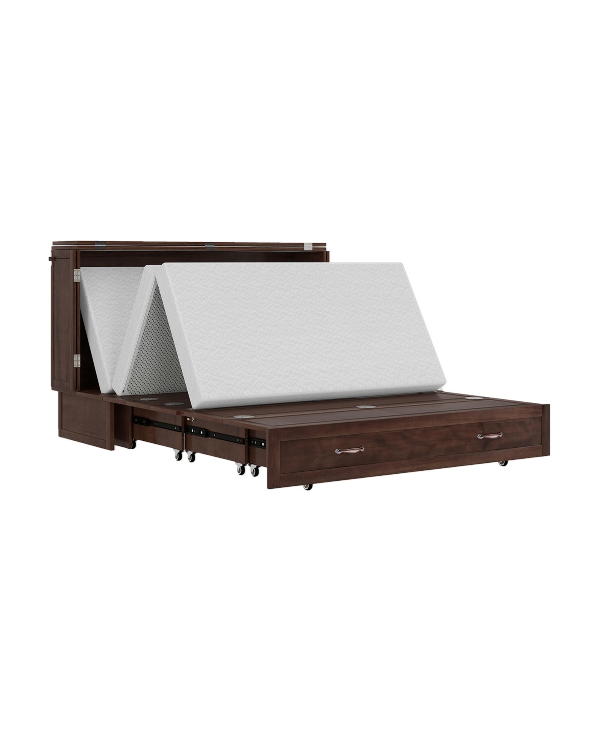 Click here for livelylodge Solid Wood Queen Murphy Bed Cabinet wi... prices