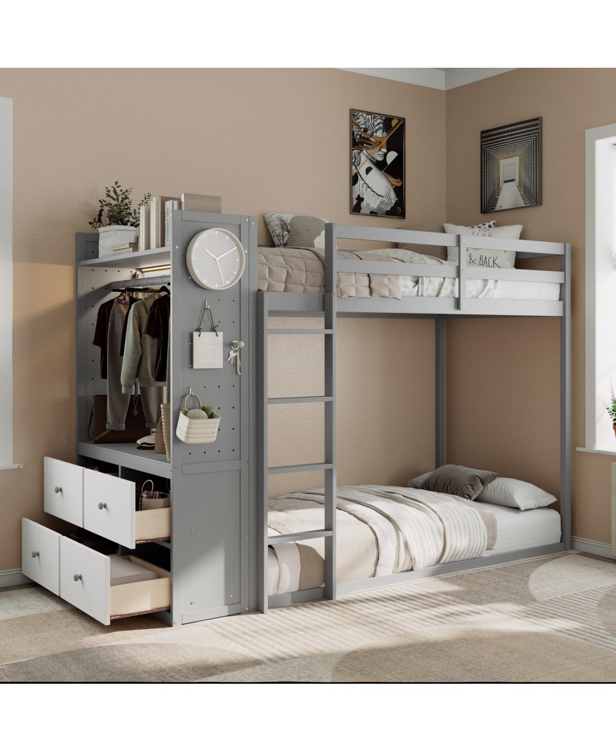 Click here for Streamdale Furniture Bunk Bed with 4 Drawers  Rail... prices