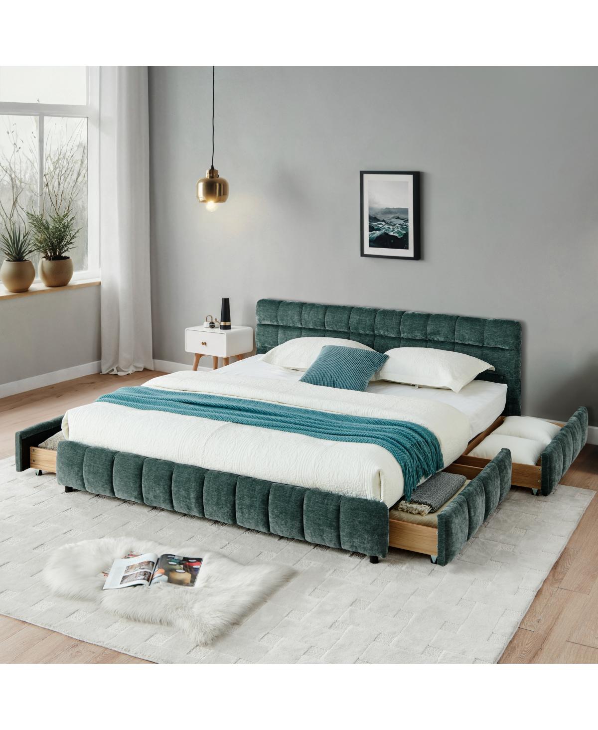 Click here for Streamdale Furniture Ca King Upholstered Bed with... prices