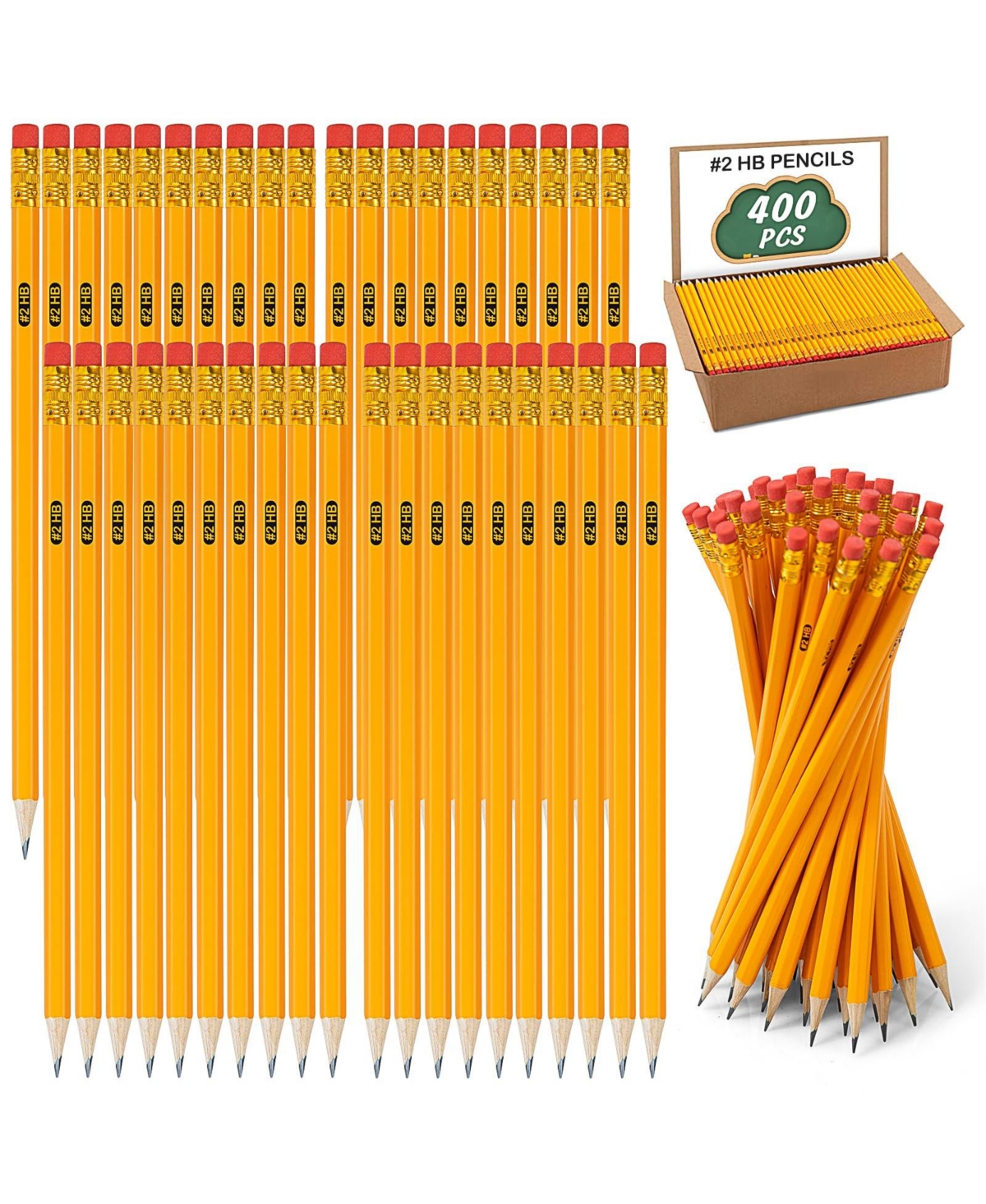 Click here for Gnuadz Pencils With Erasers Pre-sharpened For Writ... prices
