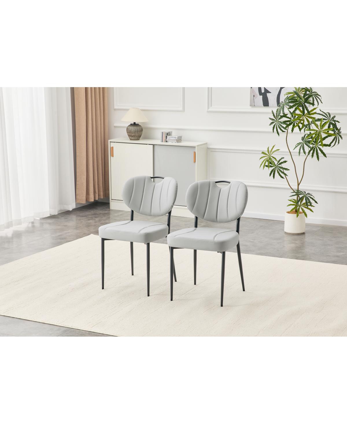 Click here for Streamdale Furniture 2 Leather Dining Chairs with... prices