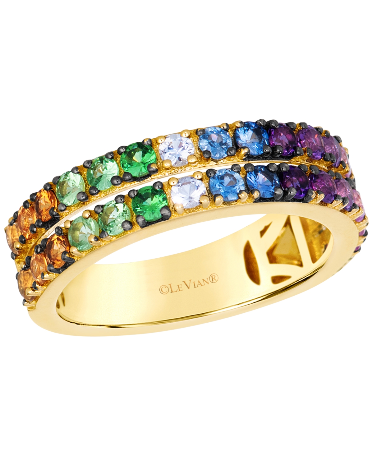 Click here for Le Vian Multi-Gemstone Ring in 14k Honey Gold - Ye... prices