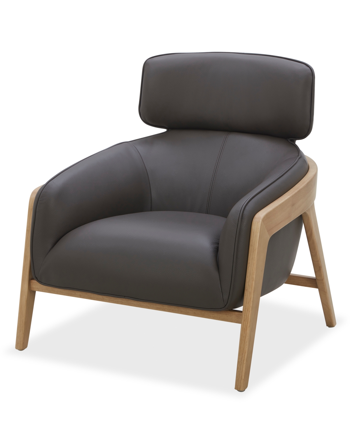 Click here for Cherin 32 Leather Upholstery Accent Chair - Dark G... prices