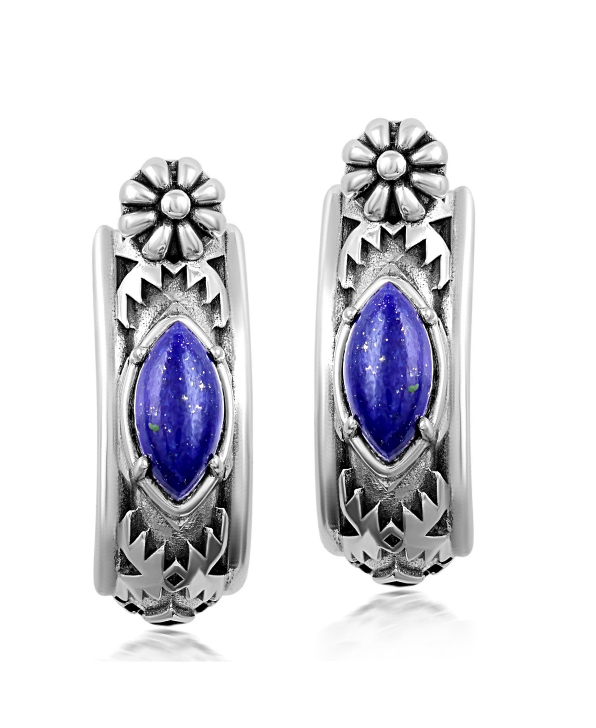 Click here for American West Jewelry Sterling Marquise Cut Huggie... prices