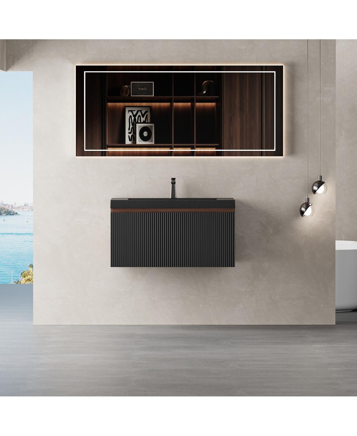 Click here for Sillysis Wall Mounted Bathroom Vanity  Quartz Sand... prices