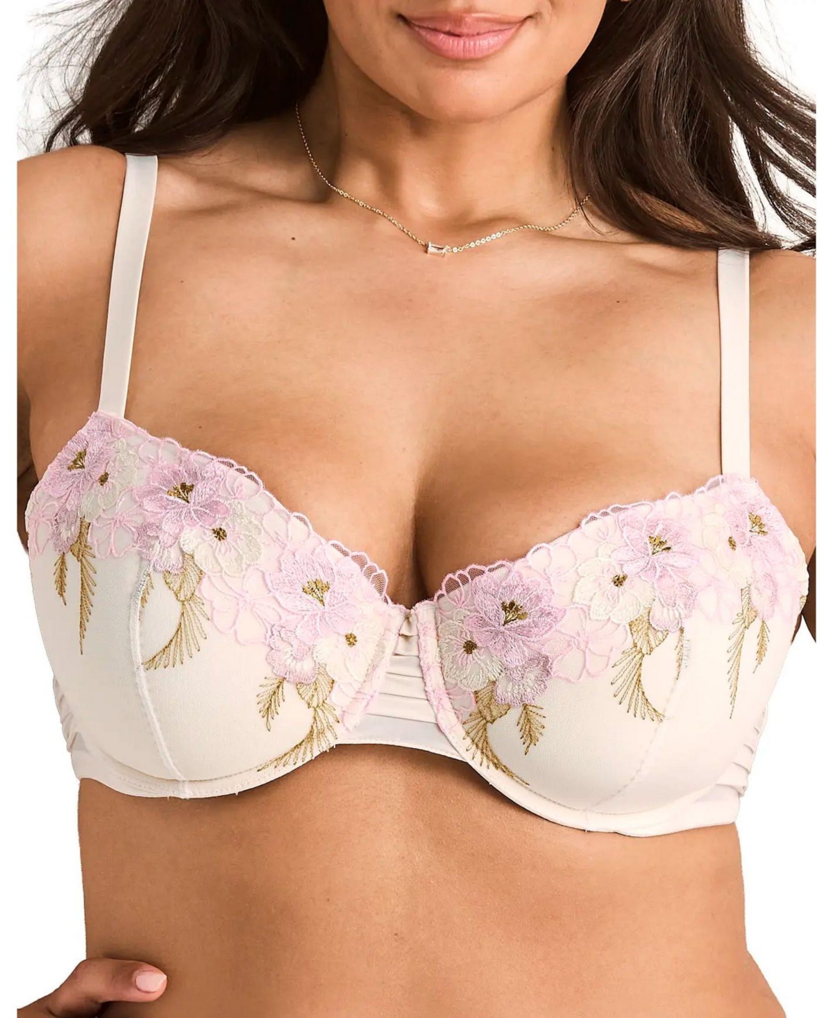 Click here for Adore Me Womens Carolyn Contour Demi Bra - Light w... prices