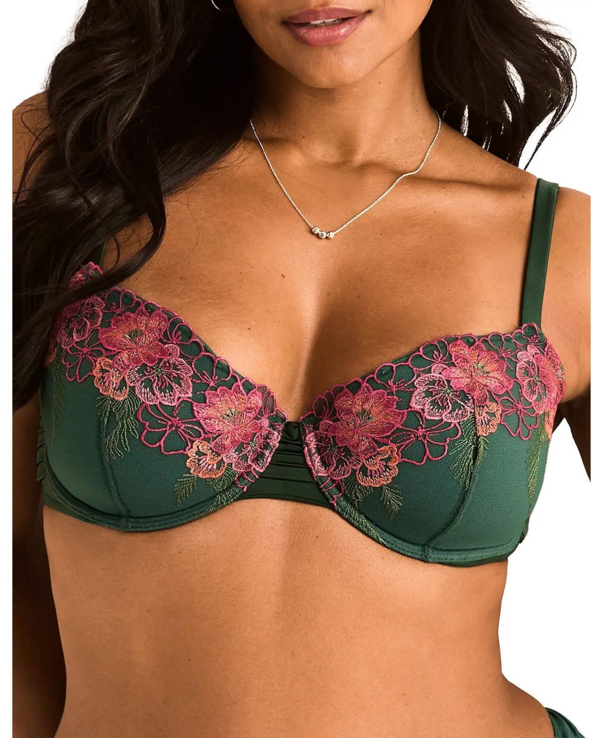 Click here for Adore Me Womens Carolyn Contour Demi Bra - Dark gr... prices