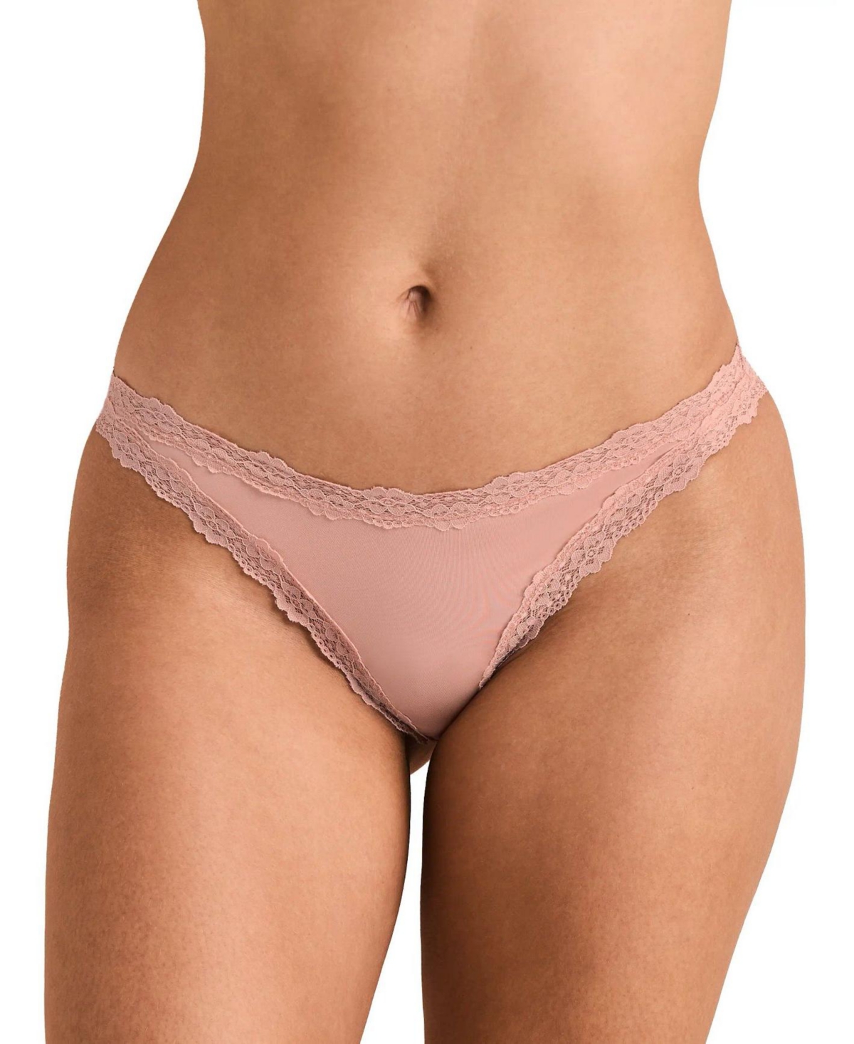 Click here for Adore Me Womens Siena High Cut Panty - Medium beig... prices