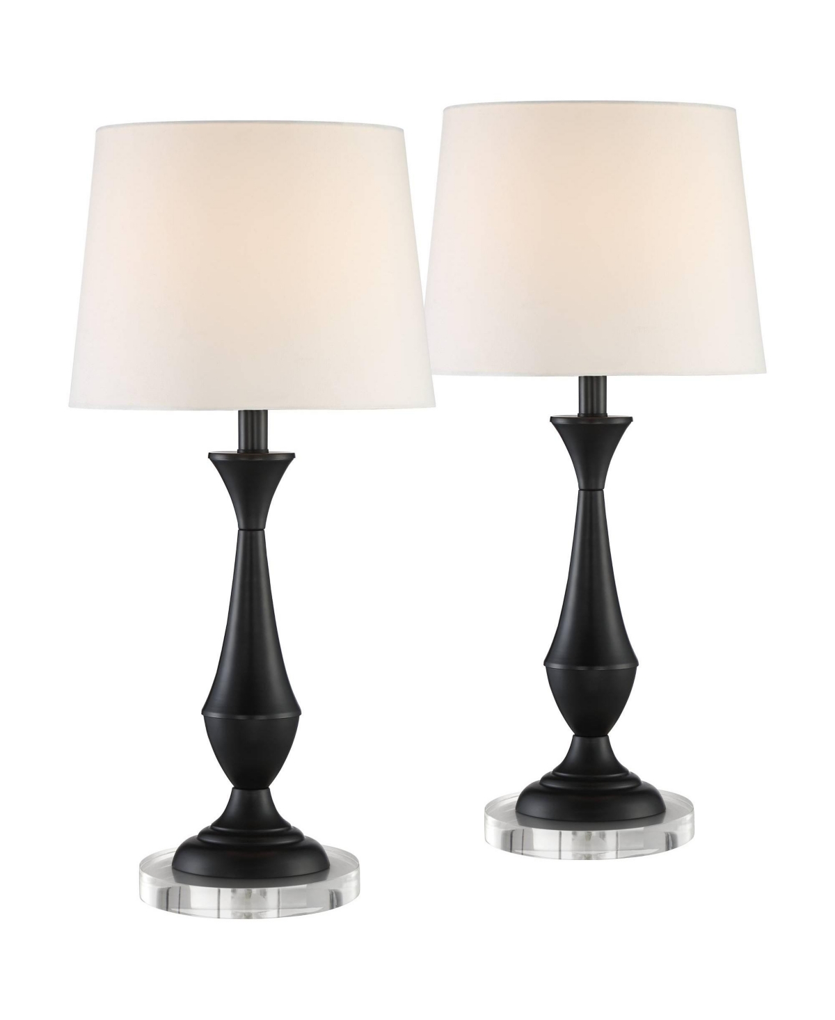 Click here for 360 Lighting Joyce Modern Table Lamps Set of 2 wit... prices