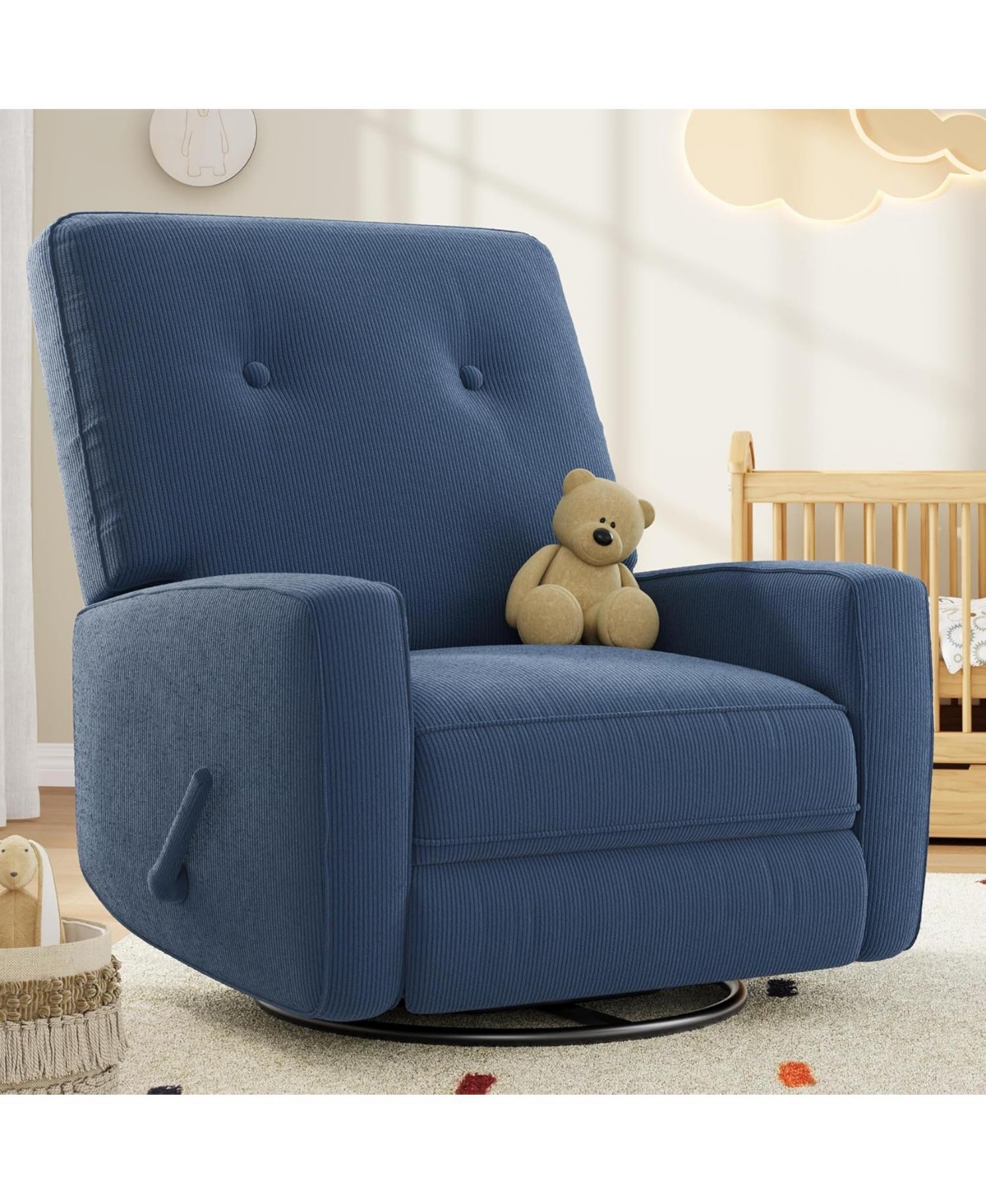 Click here for gaomon Nursery Recliner Chair 360 Swivel Rocking G... prices